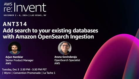 Arjun Nambiar On Linkedin Opensearch Aws Reinvent Zeroetl