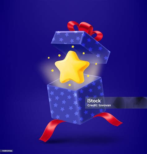 황금 별이 있는 선물 상자를 엽니다 3d 벡터 일러스트 레이 션 카지노에 대한 스톡 벡터 아트 및 기타 이미지 카지노 만화 상여금 Istock