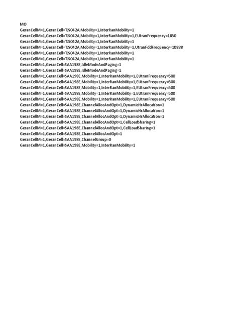 2g Parameter Map Pdf