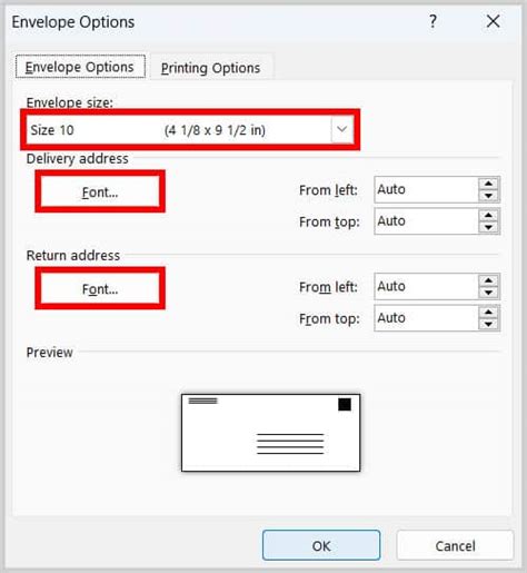 How To Print An Envelope In Microsoft Word Basic Method