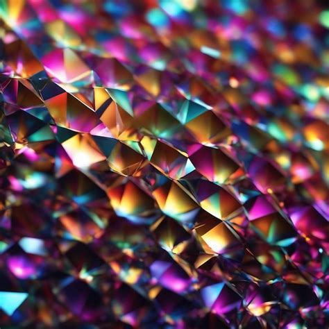 Premium Photo Diamond Facets Abstract Diffraction Background 3d Render