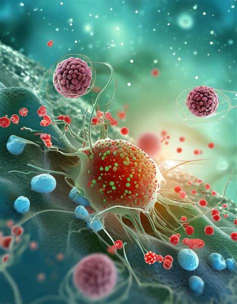 Premium Photo Tumor Microenvironment Background With Cancer Cells