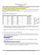 Problem Set Docx CS Problem Set Fall Due Midnight Sep Th Total Pts