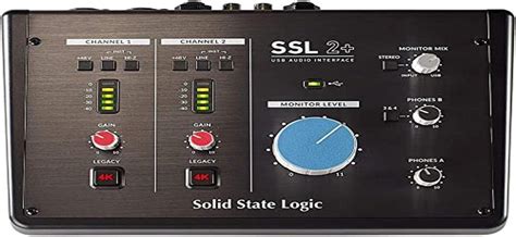 Solid State Logic SSL 2 2 Plus USB Audio Interface 24 Bit 192 KHz 2 In 4 Out With SSL