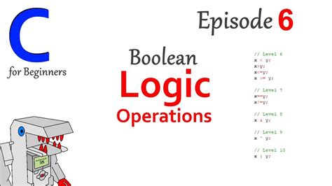 Logic Operations Part 6 Of C Programming For Beginners Youtube