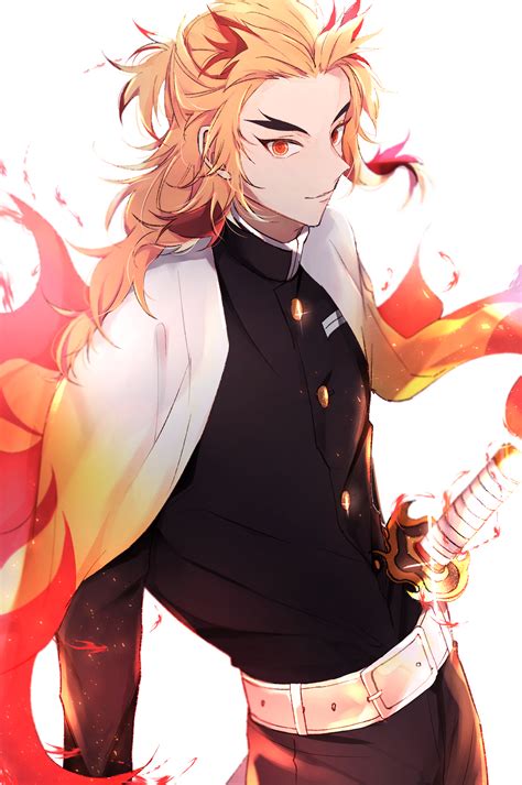 Rengoku Kyoujurou Kimetsu No Yaiba Zerochan Anime Image Board