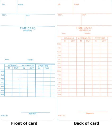Time Clock Cards From Compumatic Time Recorders 516 486 3538