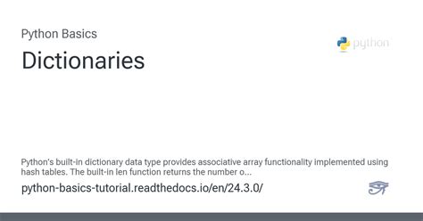 Dictionaries Python Basics 2430