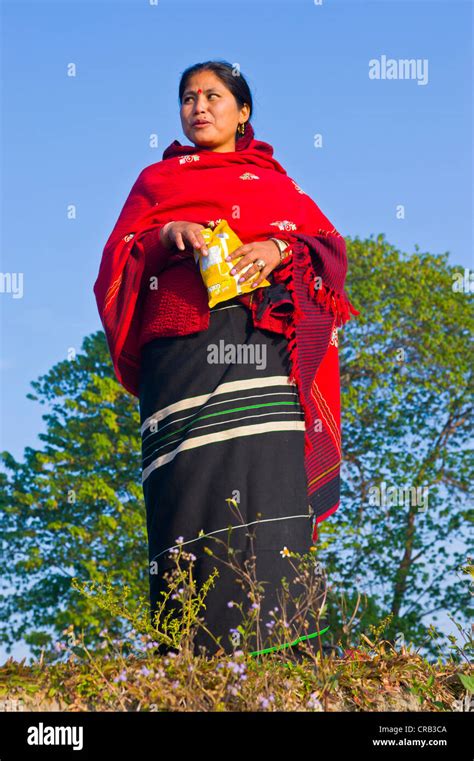 North East Indian Woman On The River Bank Of The Brahmaputra River