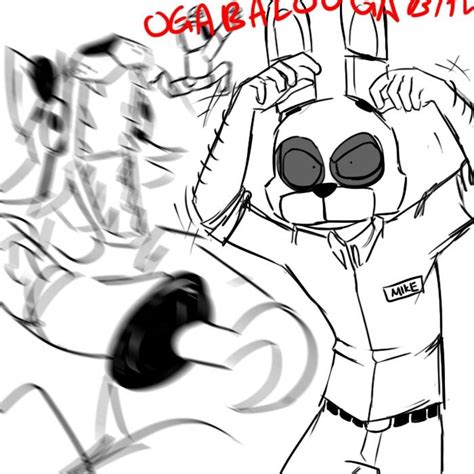 Mike The Security Guard Is Very Mad At You Foxy Part Rebornica Fnaf Fnaf Drawings Fnaf Art