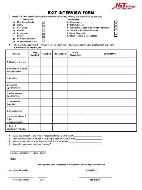 Understanding Reasons For Separation An Analysis Of An Exit Interview
