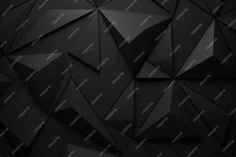 Abstract D Texture Vector Black Triangle Pattern Background Grunge Surface Illustration