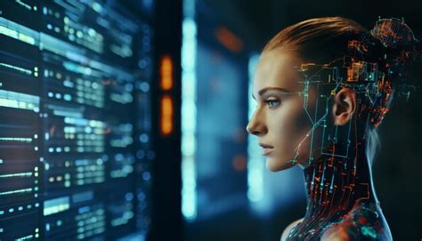 Premium Ai Image Automation Data Analytic With Robot And Digital