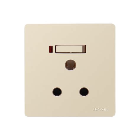 Indoor Electrical Flush Type Socket With Indication A Socket With Rocker China Wall Switch