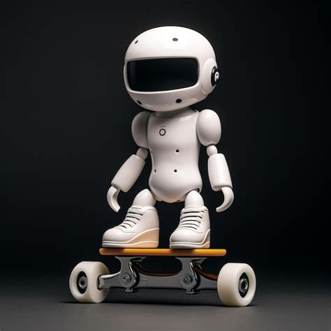 Premium Ai Image Minimalistic Roller Skates Designed By Jonathan Ive