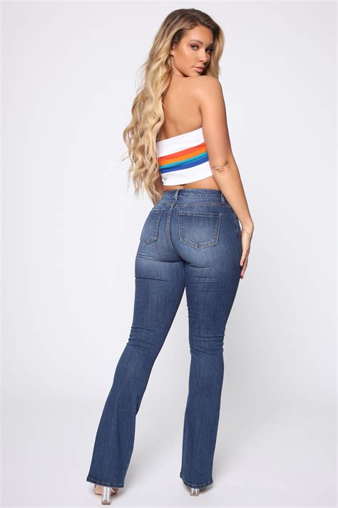 Jana Mid Rise Bootcut Jean Medium Blue Wash Fashion Nova