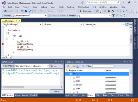 Developing Mbed Firmware With Visual Studio Visualgdb Tutorials