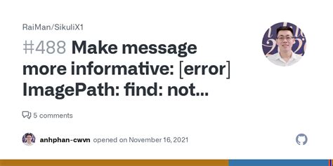 Make Message More Informative Error ImagePath Find Not There Src