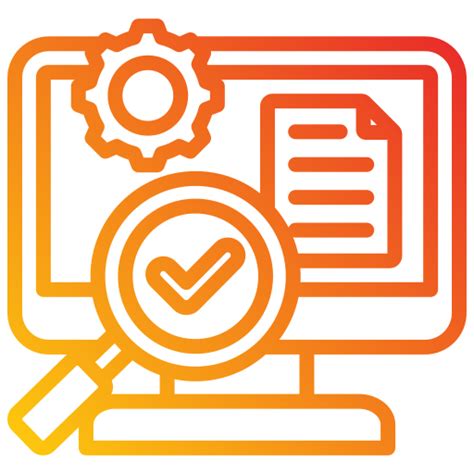 Checking Generic Gradient Outline Icon