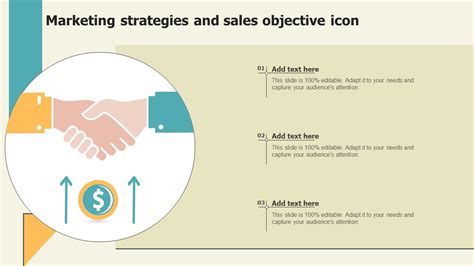 Marketing Strategies And Sales Objective Icon PPT Presentation