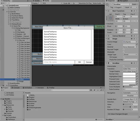 Scrollbar Handle Not Working Unity Engine Unity Discussions