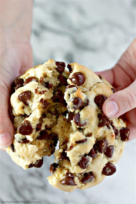 Thick Chocolate Chip Cookies Kitchen Fun With My 3 Sons