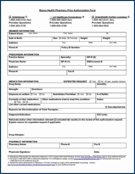Ameriben Prior Authorization Form Pdf