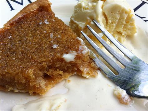 Treacle Tart With Rosemary Salt And Clotted Cream Ice Cream Thelittleloaf