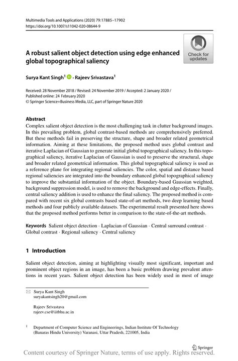 A Robust Salient Object Detection Using Edge Enhanced Global