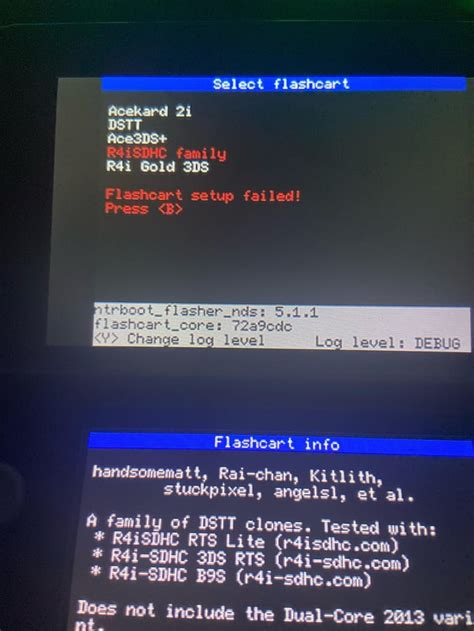 Ntrboot Flashcart Setup Failed R3dspiracy