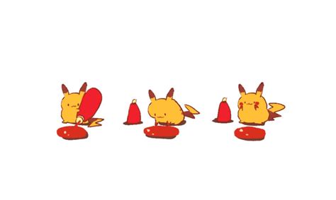 Sorewa Melon Pikachu Nintendo Pokemon Commentary Symbol Only Commentary 3 Black Eyes