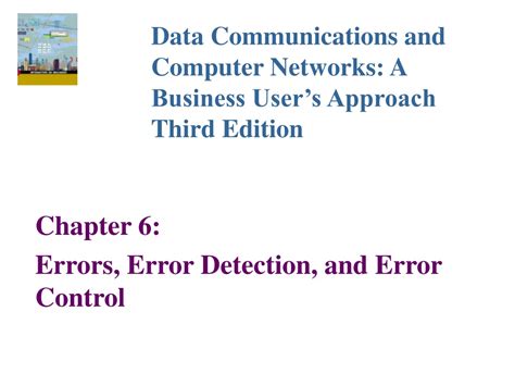 Ppt Noise And Errors In Computer Networks Powerpoint Presentation