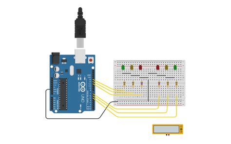 Circuit Design Semaforo Duplo Tinkercad