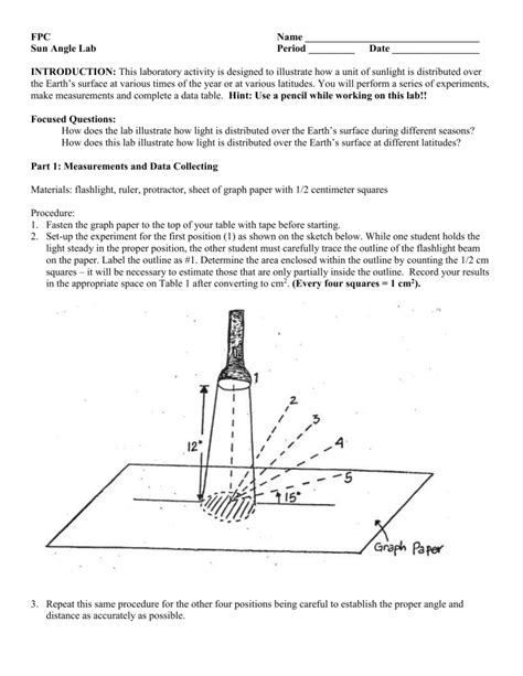 Sun Angle Lab