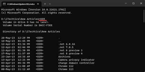 How To List Files And Folders In Windows Using Command Prompt