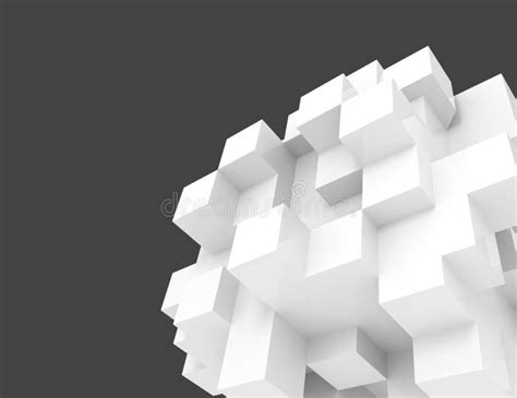 abstract cubes background 3d 3d rendered illustration stock