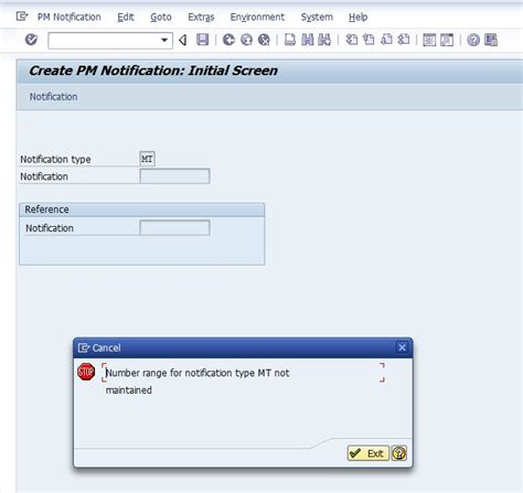 Solved New Notification Type No Ranges Sap Community