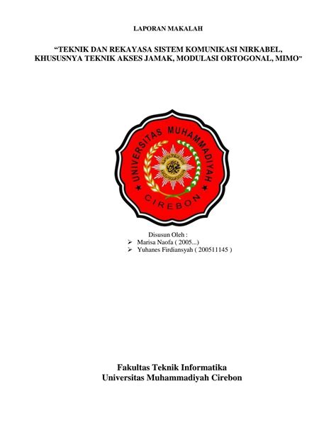 Solution Teknik Dan Rekayasa Sistem Komunikasi Nirkabel Khususnya