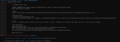 Error While Run App On Device Using Ionic Capacitor Ionic Angular