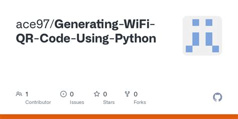 Github Ace97generating Wifi Qr Code Using Python