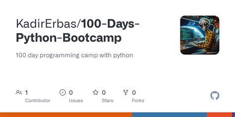 Github Kadirerbas100 Days Python Bootcamp 100 Day Programming Camp
