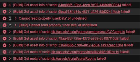 Build Get meta of script db xxx ts failed Creator x Cocos中文社区
