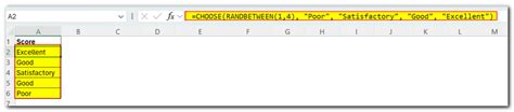 How To Use Choose Function In Excel