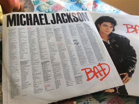 Popsike Com Reduced Micheal Jackson Bad Album Vinyl 12 In Great Condition Auction Details
