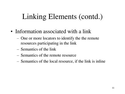 Ppt Xml Linking Language Xlink Powerpoint Presentation Free