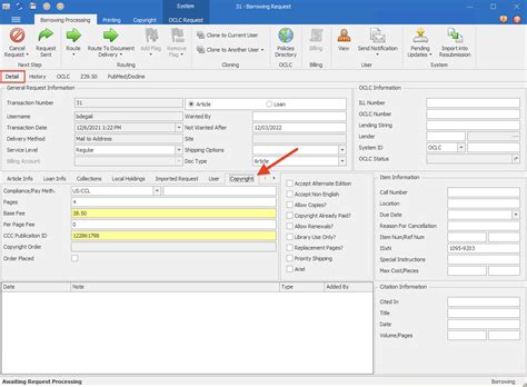 Attaching Copyright Payment Information Atlas Systems
