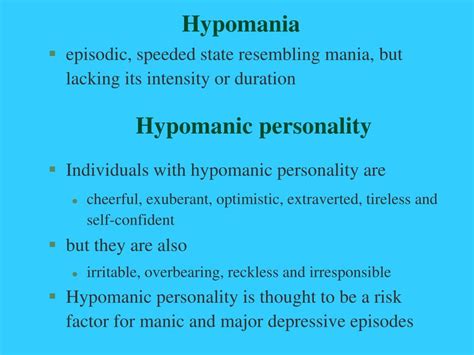 Ppt Normative Data Of The Finnish Version Of Hypomanic Personality
