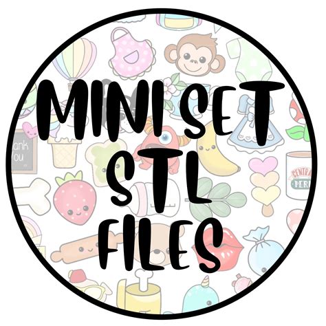 Mini Set Stl Files The Cookie Cutter Co