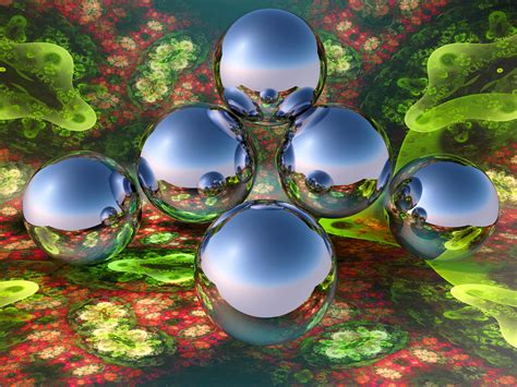 reflective spheres in a fractal environment 1 by patrickkarlsson on