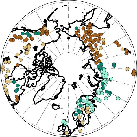 Grouping Of Arctic Tree Ring Density Chronologies By Strength Of Light